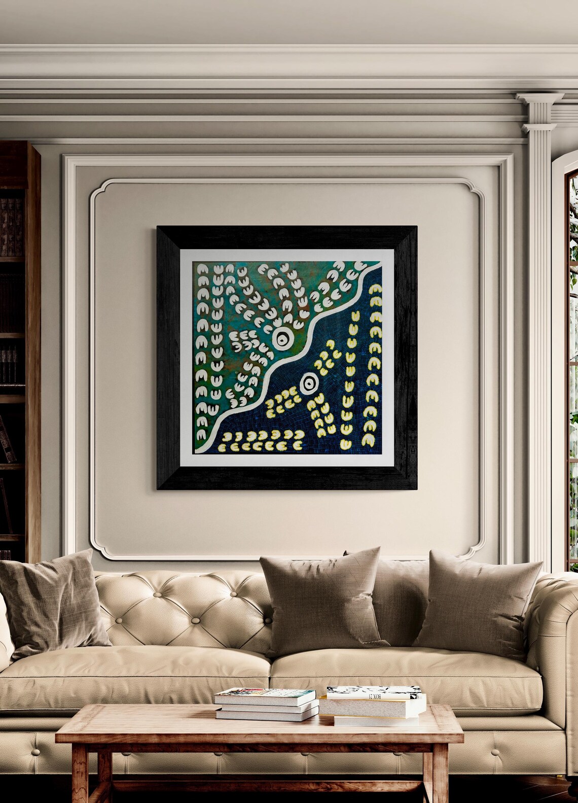 Original Aboriginal Painting: Mina Mina Dreaming by Rene Dixon ...