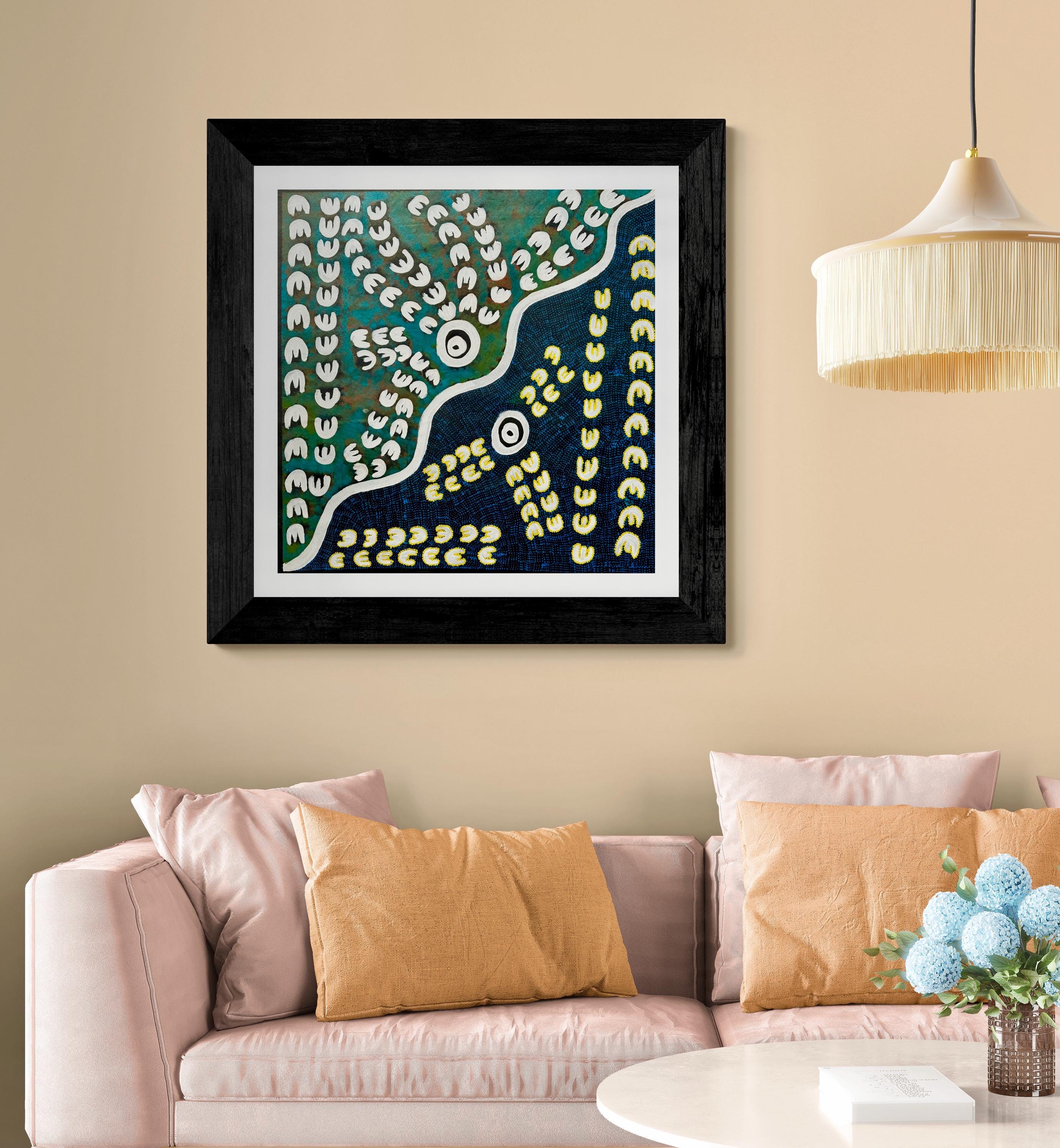 Original Aboriginal Painting: Mina Mina Dreaming by Rene Dixon ...