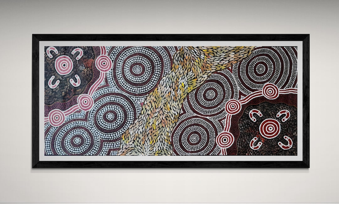 Original Aboriginal Painting: Waterhole Dreaming by Sharon Napanangka ...