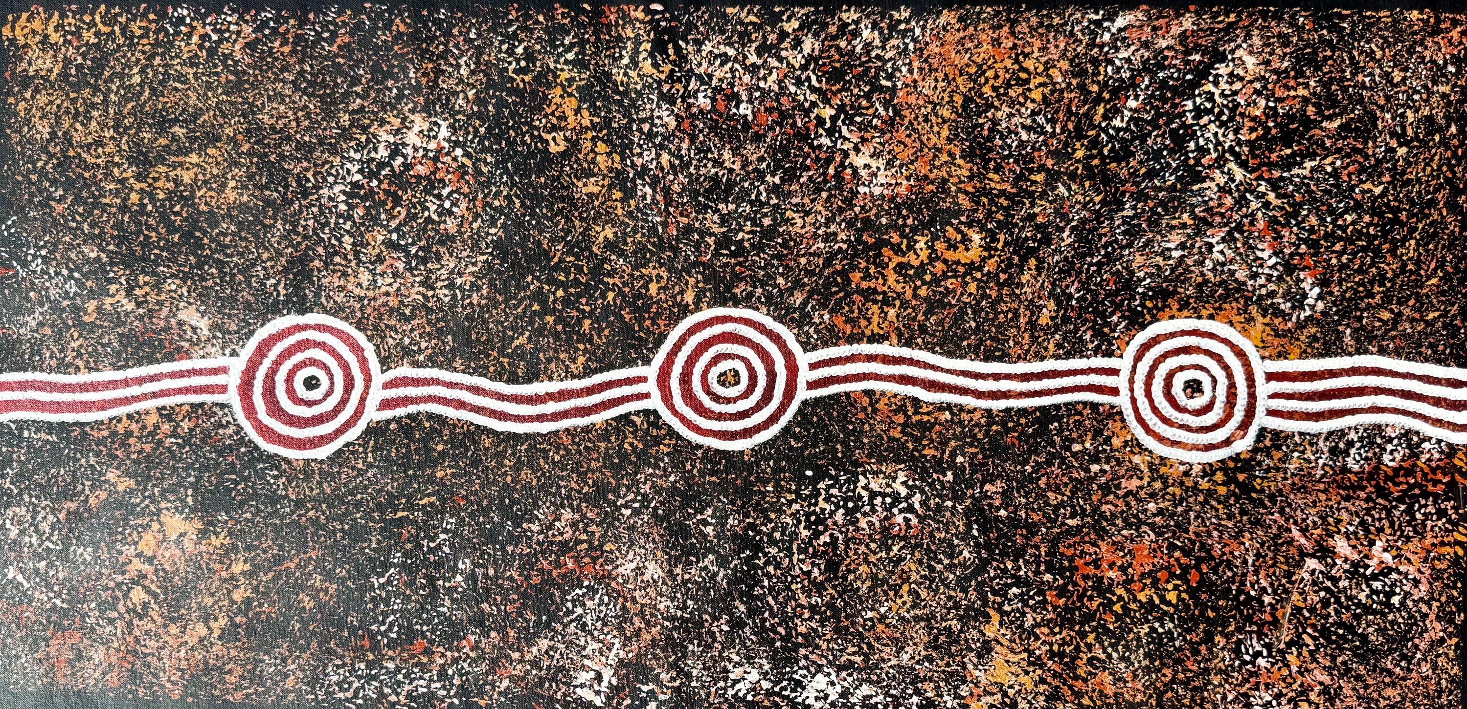 Original Aboriginal Painting: Waterhole Dreaming by Sharon Napanangka ...