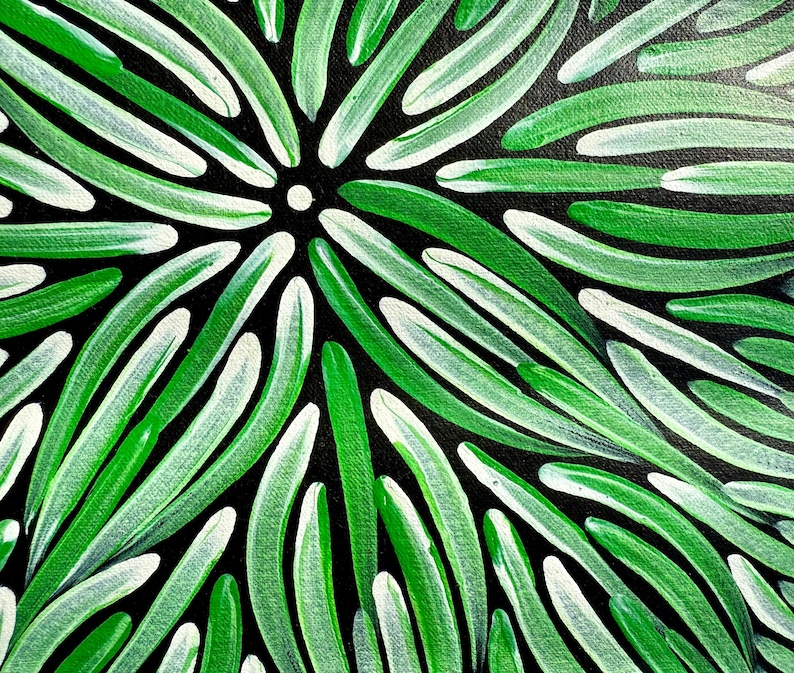 Original Aboriginal Bush Medicine Leaves Painting by Christine Morris ...