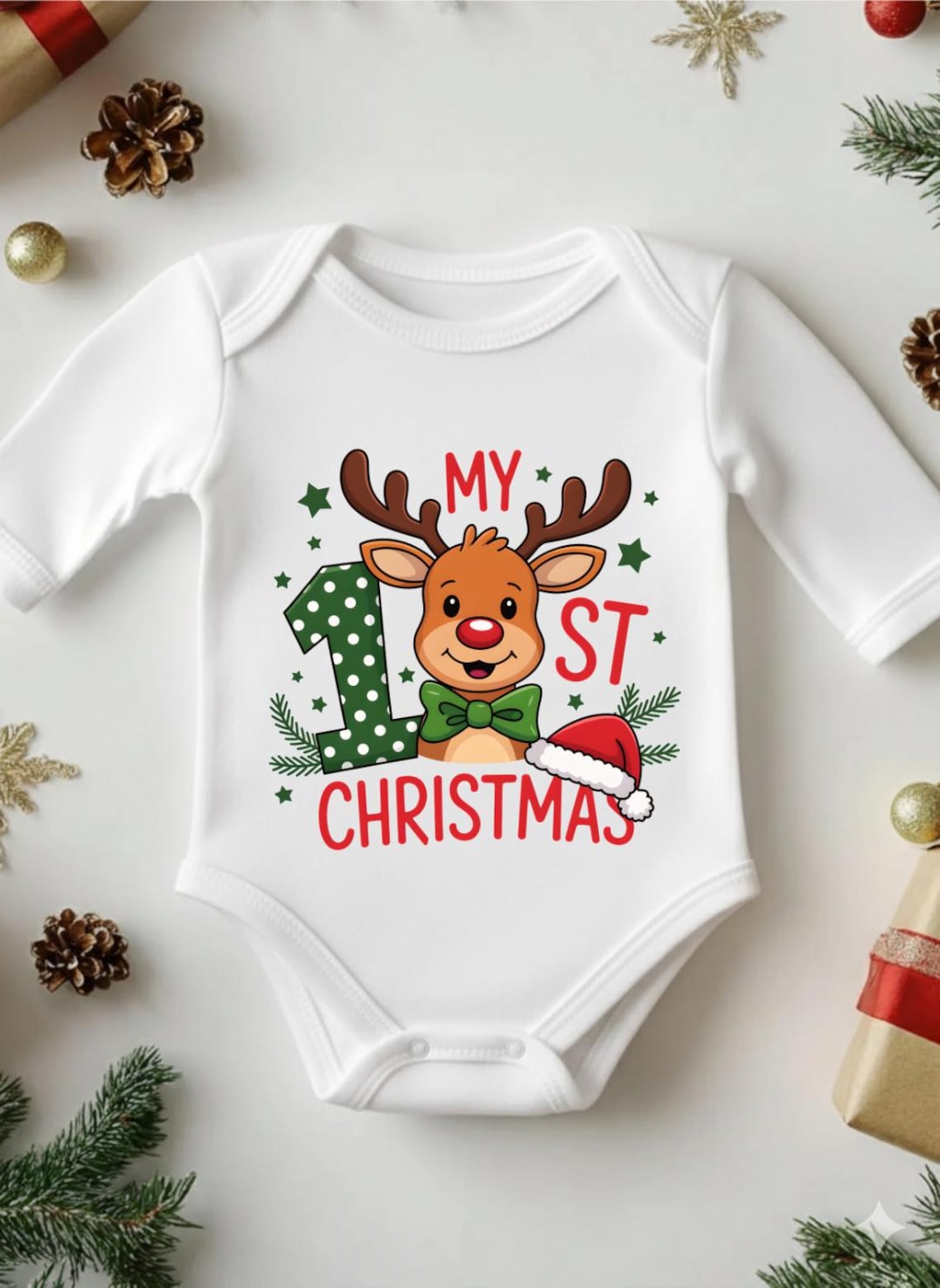 My 1st Christmas Clipart, Baby First Christmas Clipart, Christmas ...