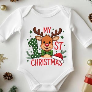 My 1st Christmas Clipart, Baby First Christmas Clipart, Christmas ...