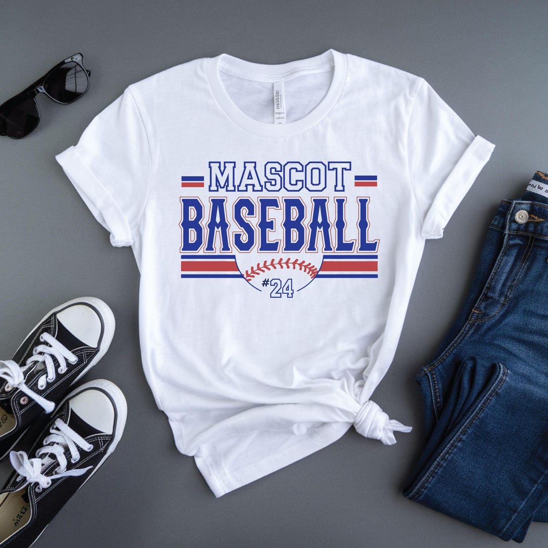 Custom Baseball Team SVG: Personalized Sports Shirt Design (digital ...