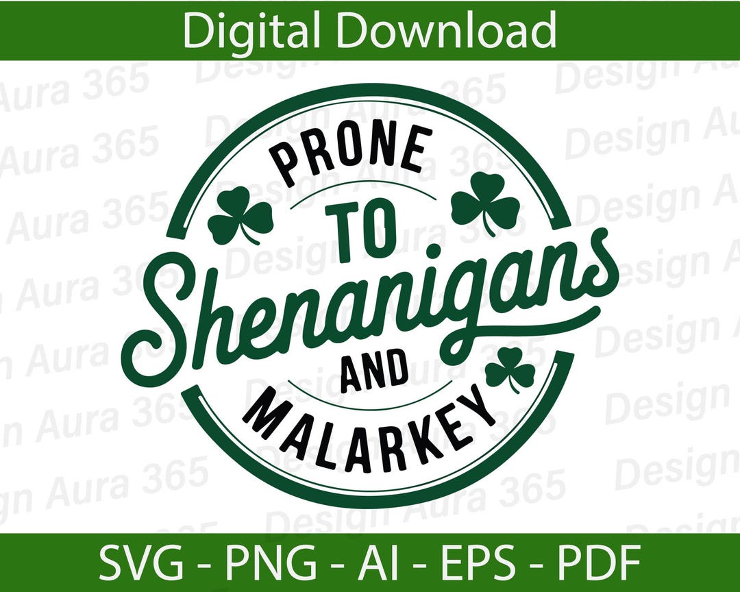 Shenanigans Svg Png, St. Patrick’s Day Svg, Irish Svg, Shamrock Svg ...