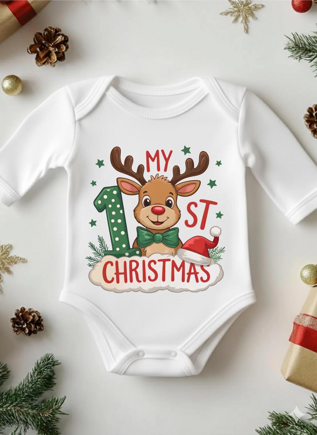 My 1st Christmas Clipart, Baby First Christmas Clipart, Christmas ...