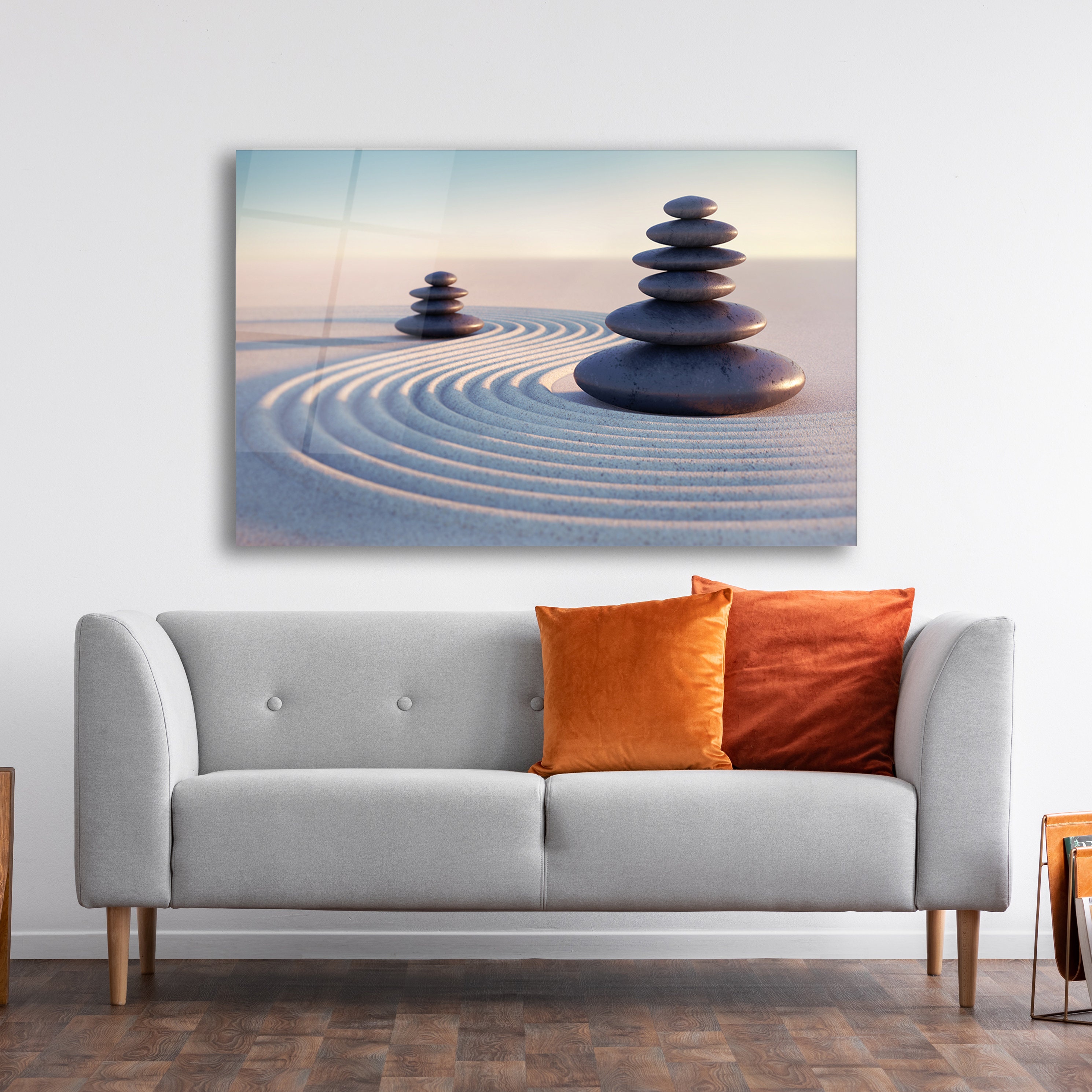 Glass Wall Art - Japanese Zen Garden - Housewarming Gift - Interior ...