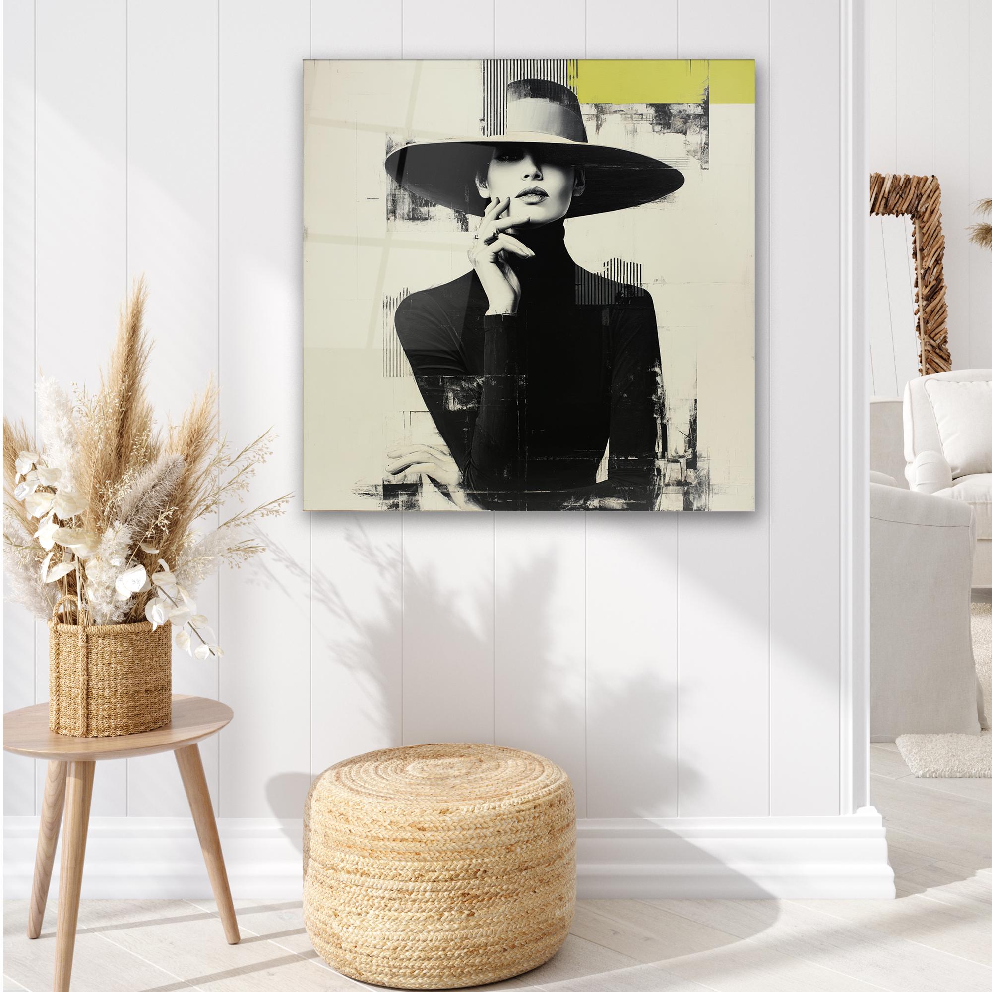Minimalist Woman Wall Art, Black White Fashion Portrait Print, Modern ...