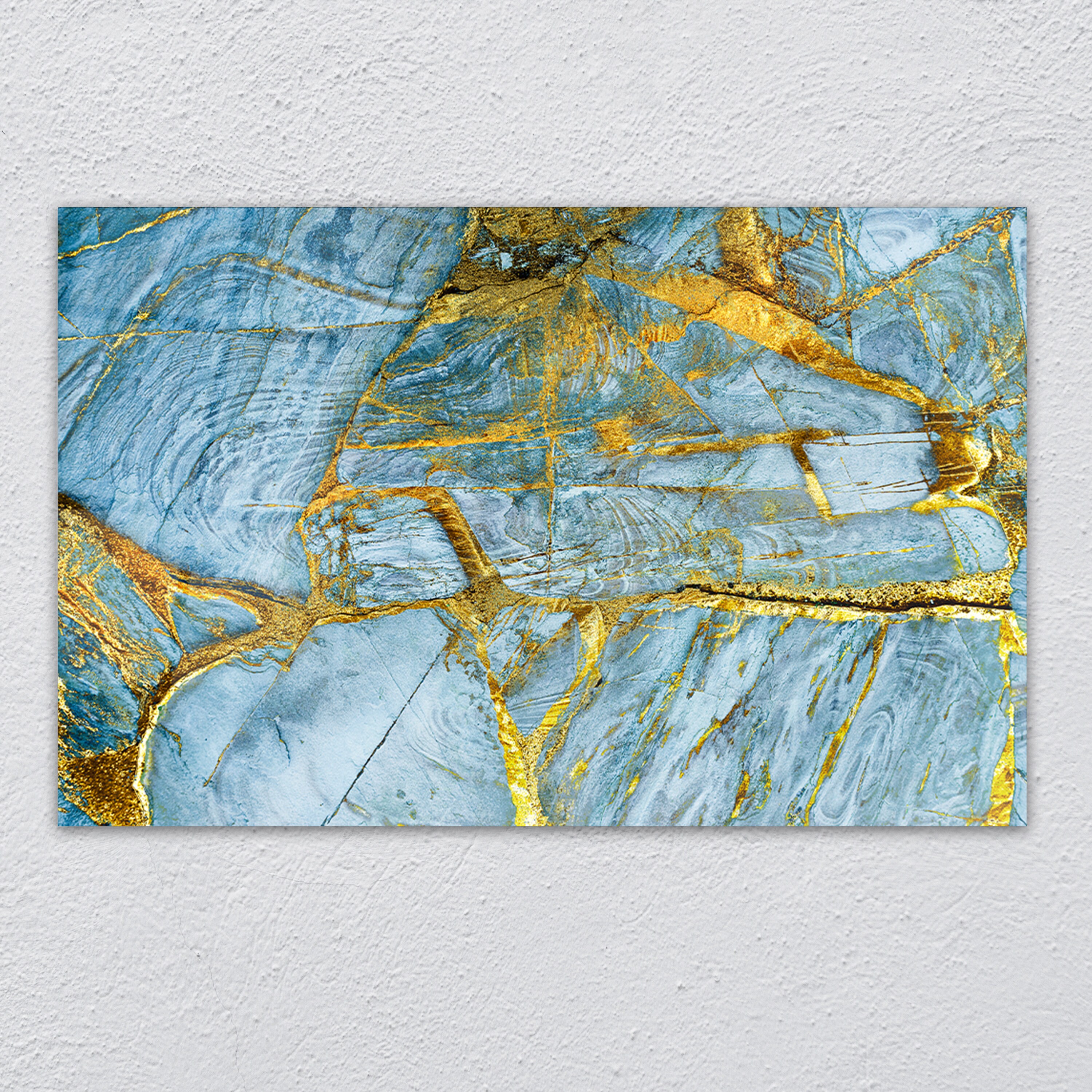 Turquise Marble Texture Glass Wall Art Housewarming Gift Interior ...