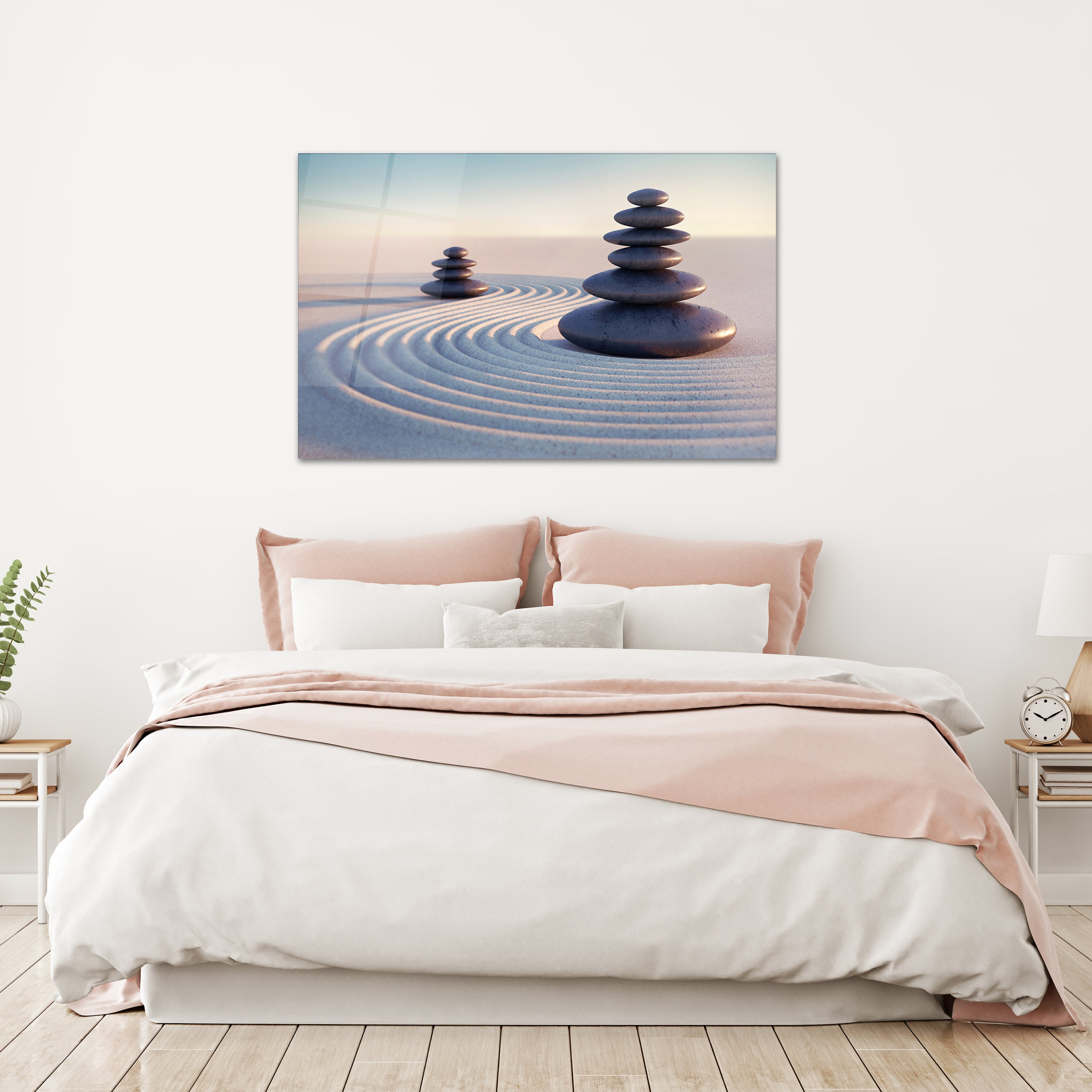 Glass Wall Art - Japanese Zen Garden - Housewarming Gift - Interior ...