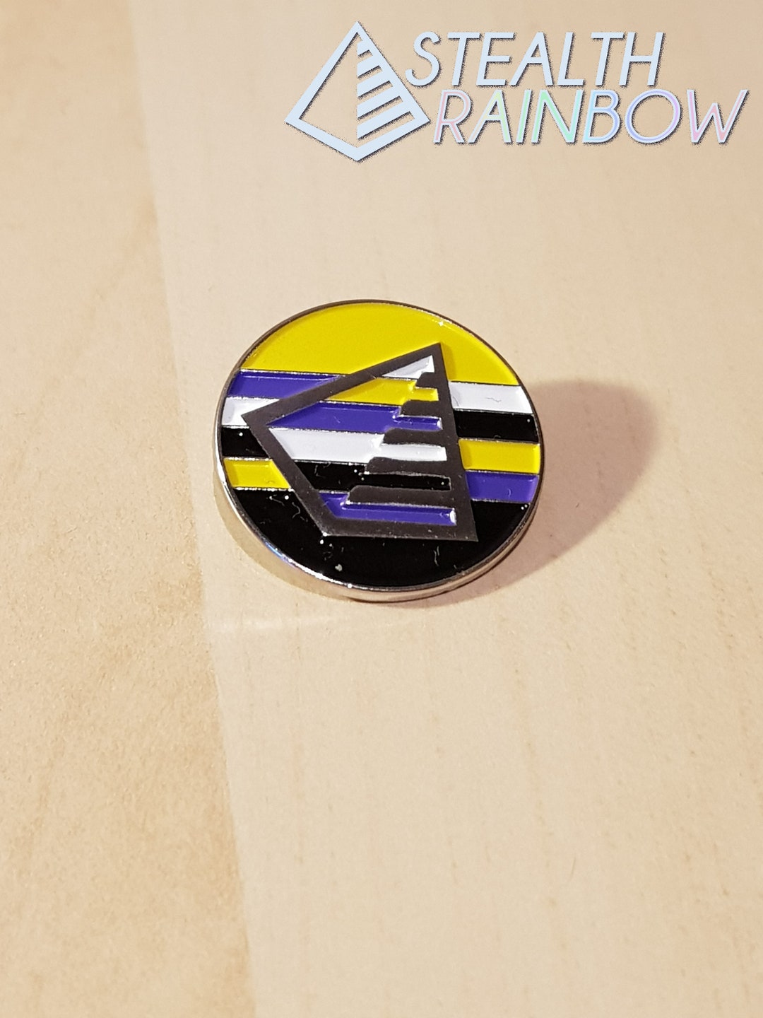 Pins Inspired by Nonbinary Pride Flag, Enamel and Stainless Steel - Etsy