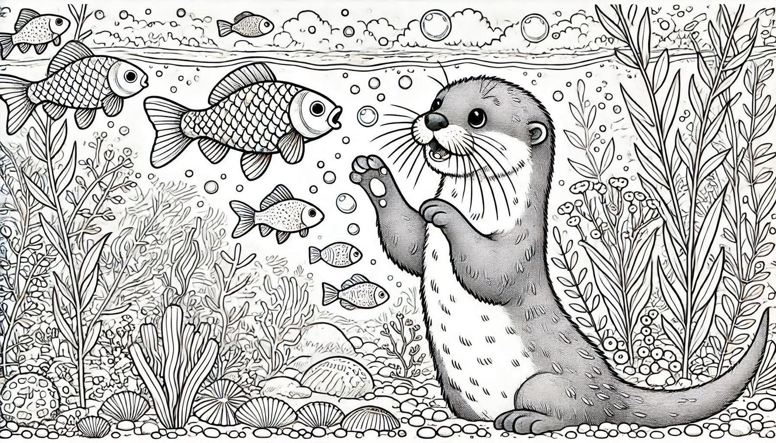 Cute Animal Coloring Pages, Coloring Activity for Kids, 10 Printable ...