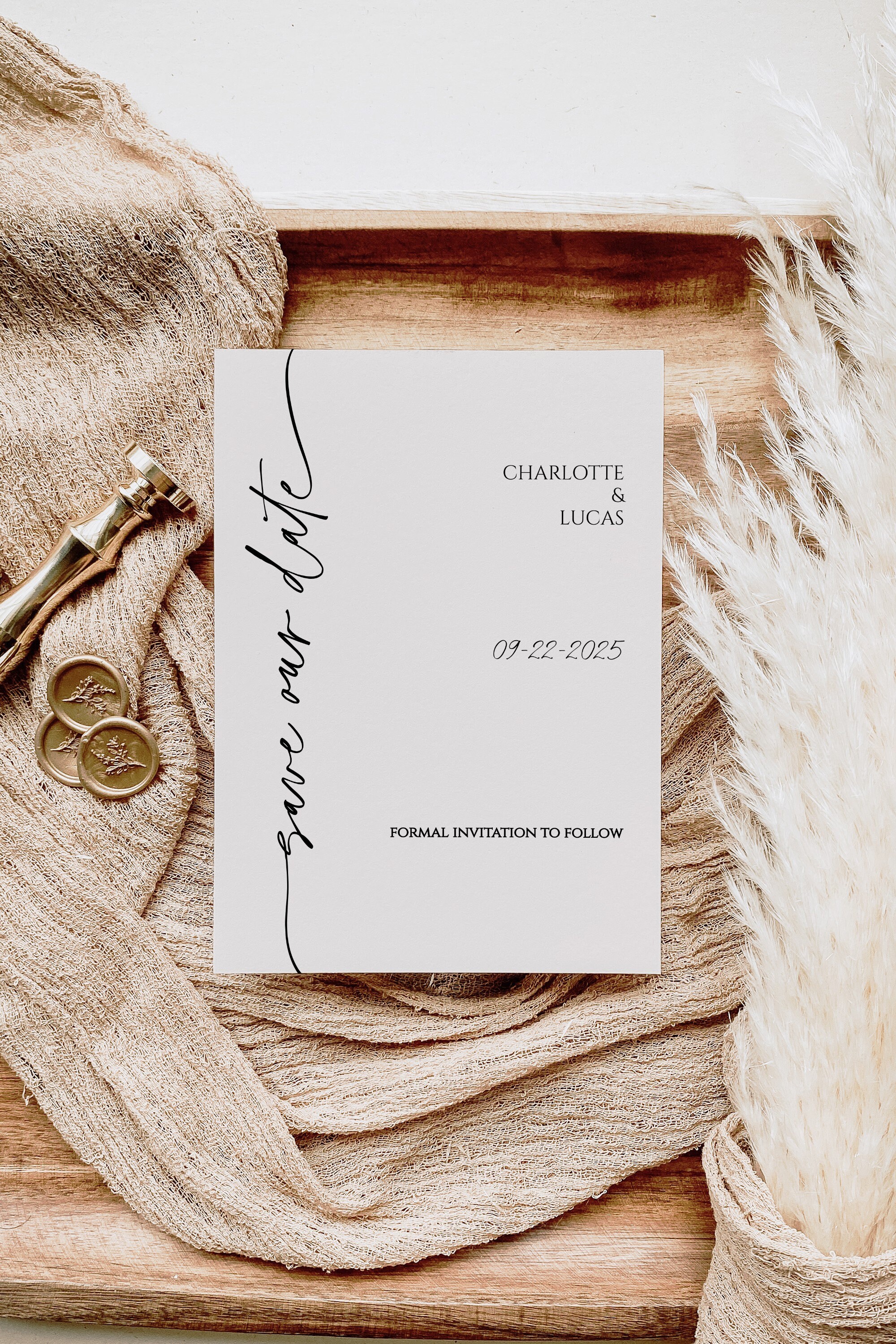 Minimalist Wedding Bundle Template, Editable Modern Wedding Bundle ...