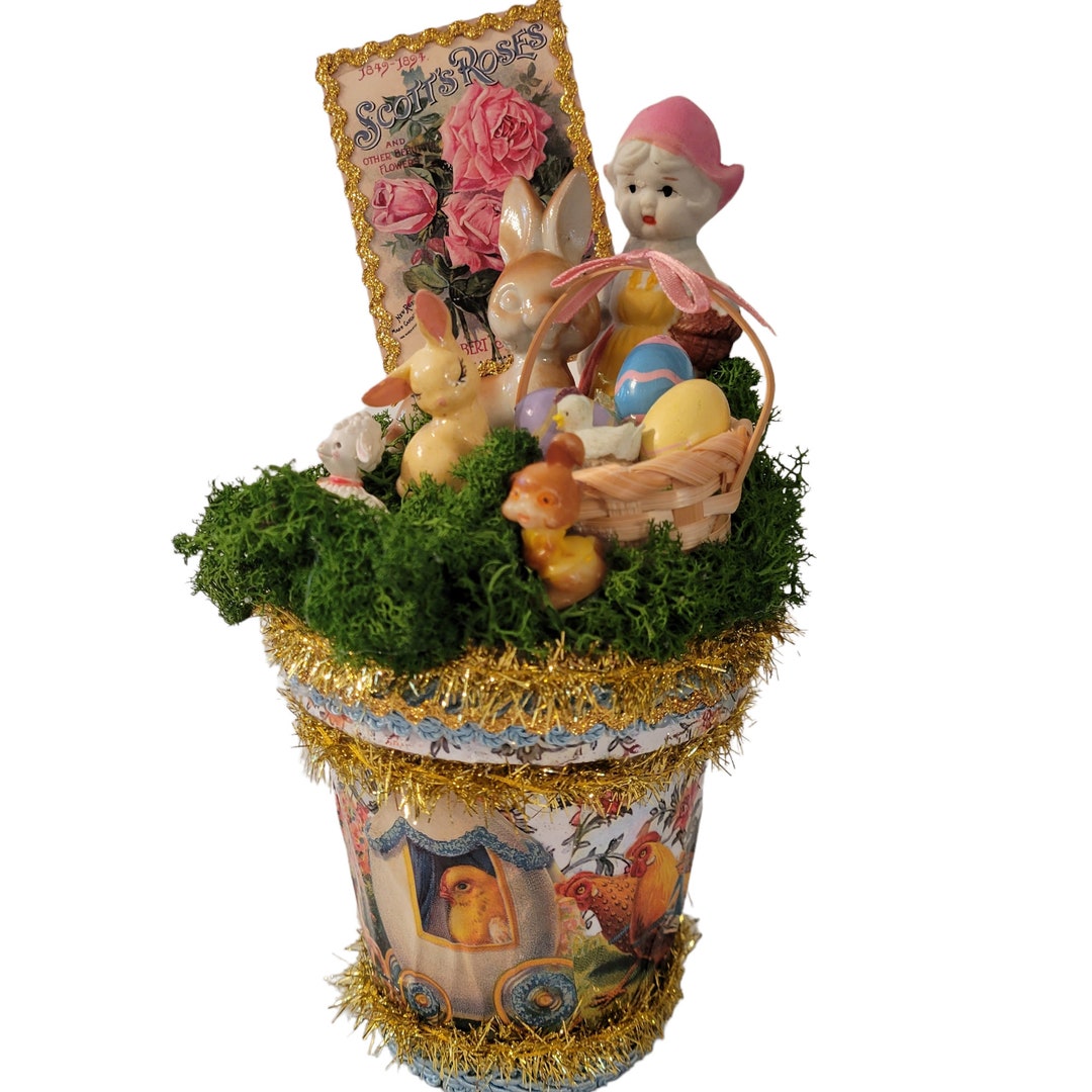 Vintage Look Easter Decoration - Etsy