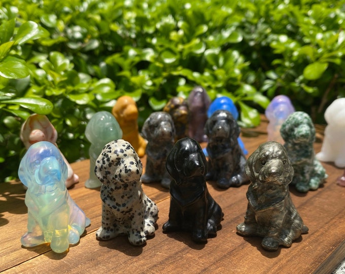 Malachite Dog - Etsy