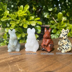 1.5'' Hand Carved Crystal Rabbit, Natural Gemstone Rabbit Figurine ...