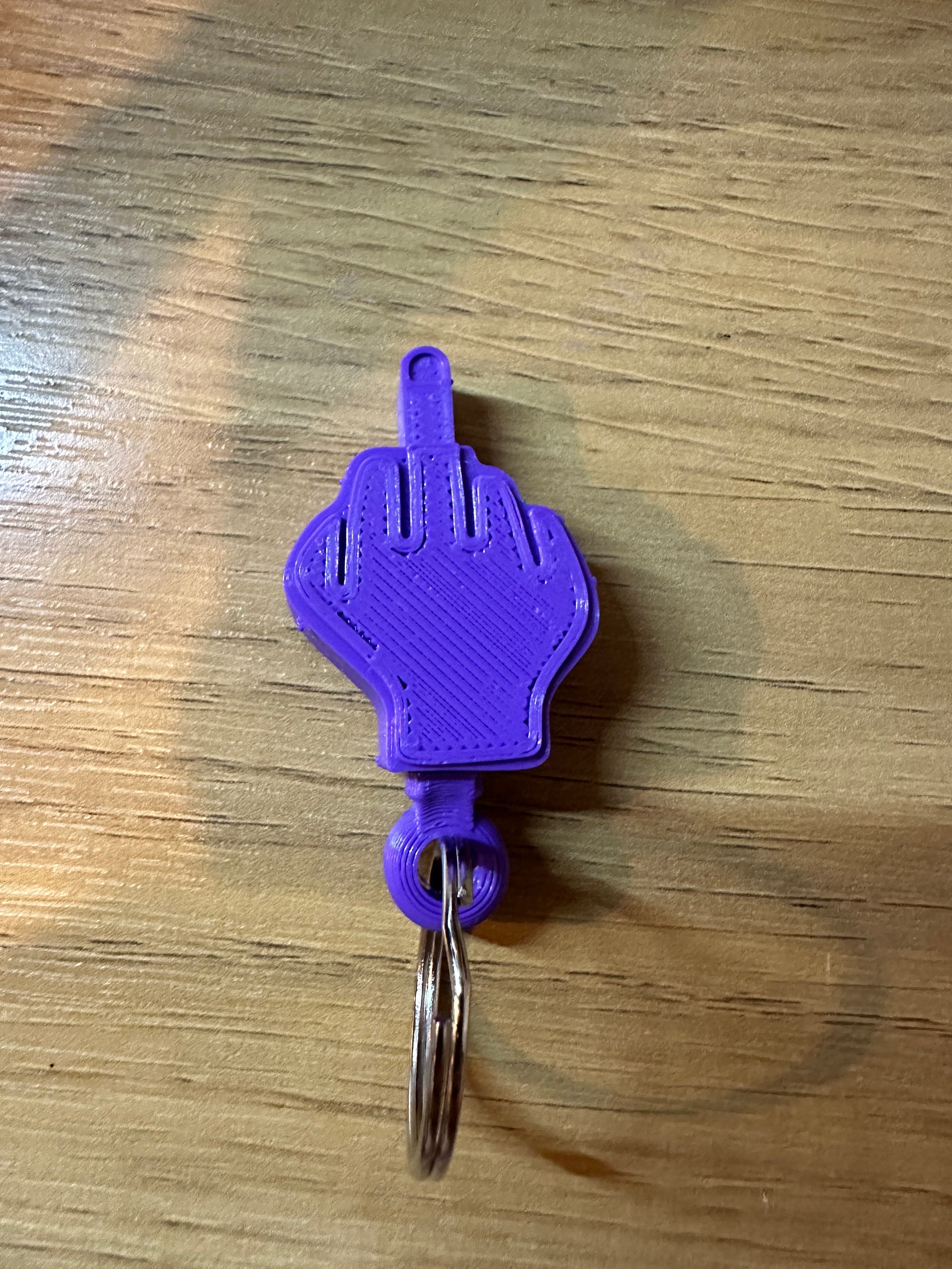 Middle Finger Keyring - Etsy