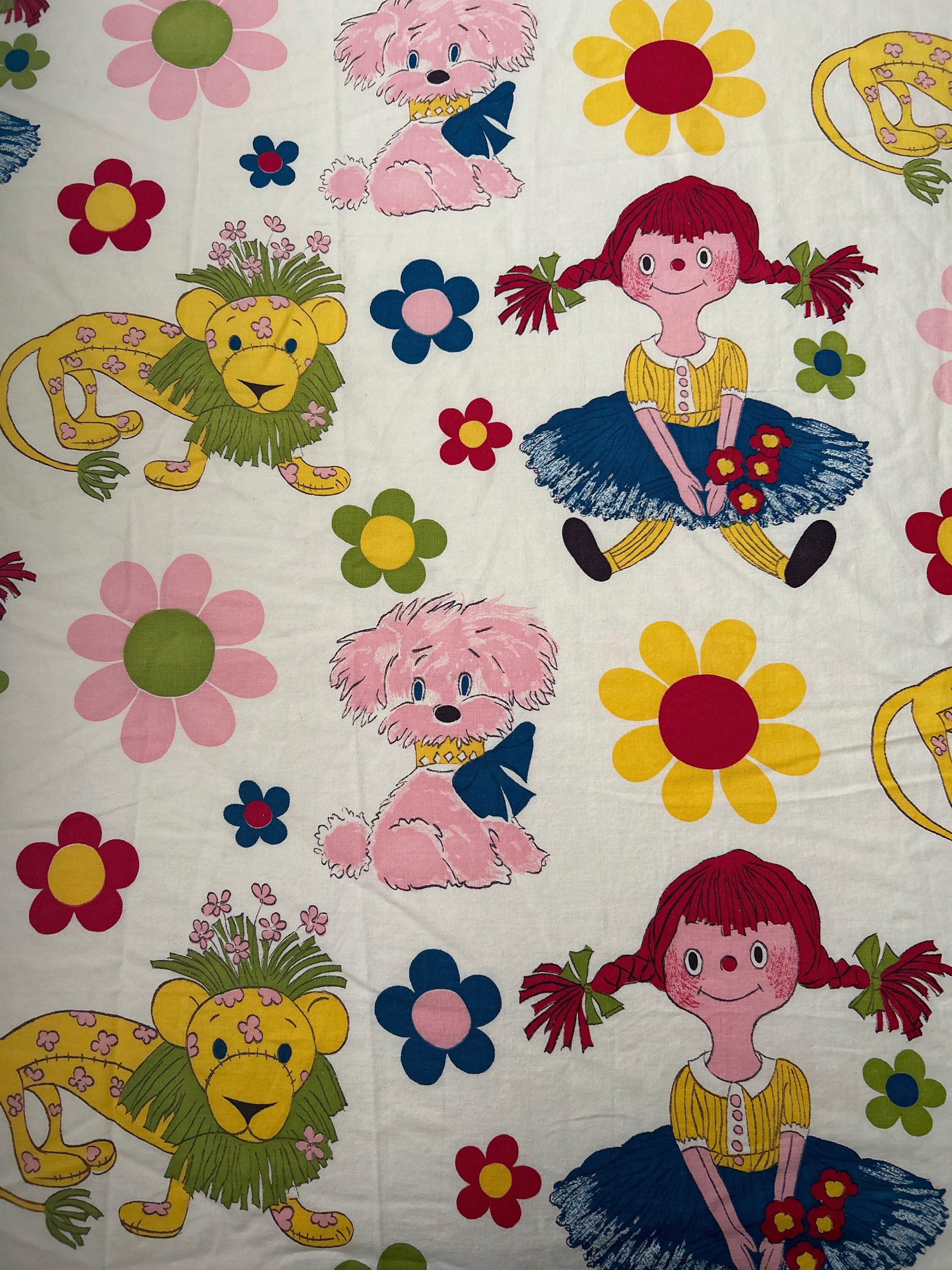1970s Vintage Pippi Longstocking Sears Twin Bed Cover - Etsy