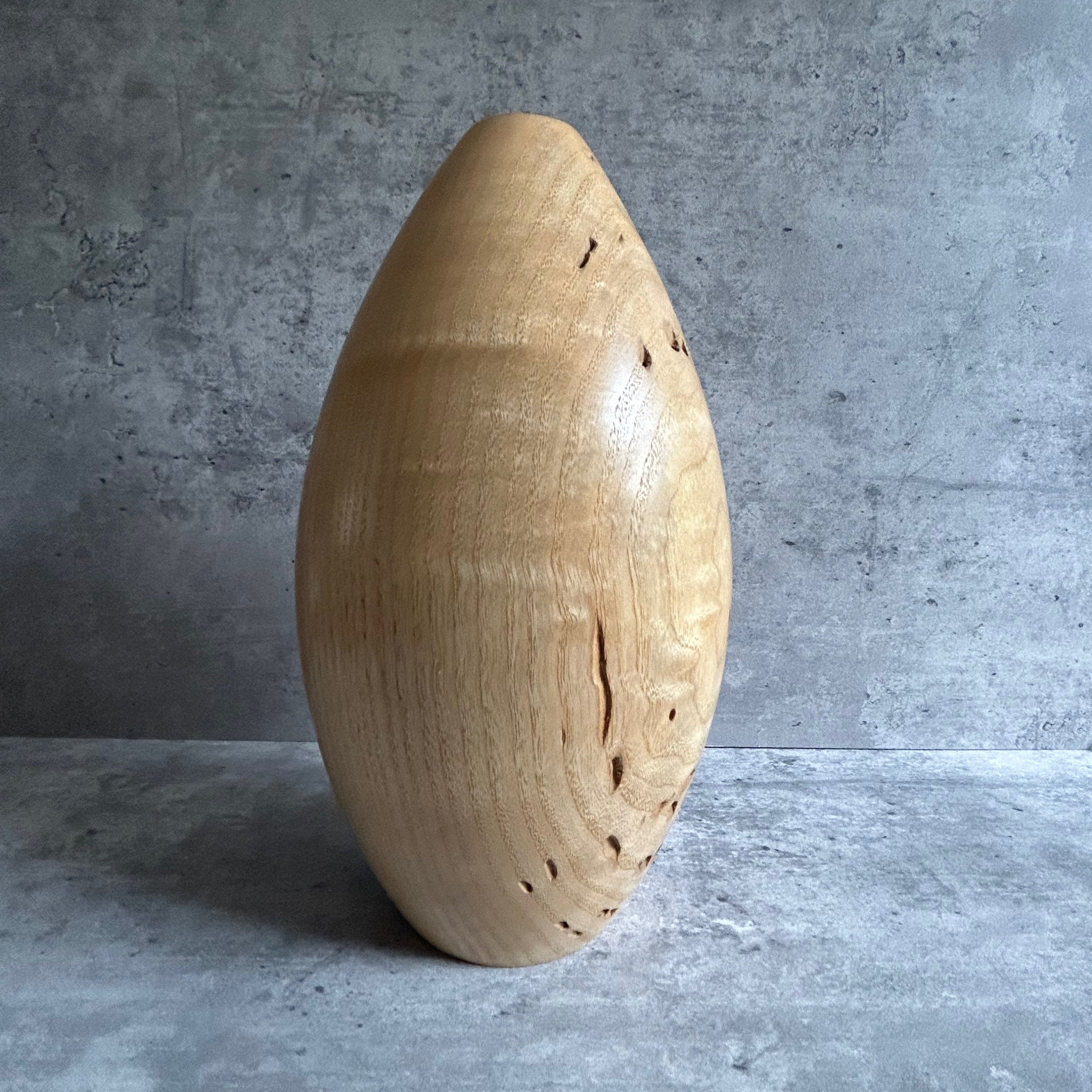 Vintage Ron Pessalano Turned Ash Vase, Handmade Wood Art Vase - Etsy