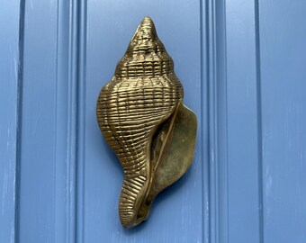 Brass Shell Door Knocker - Etsy