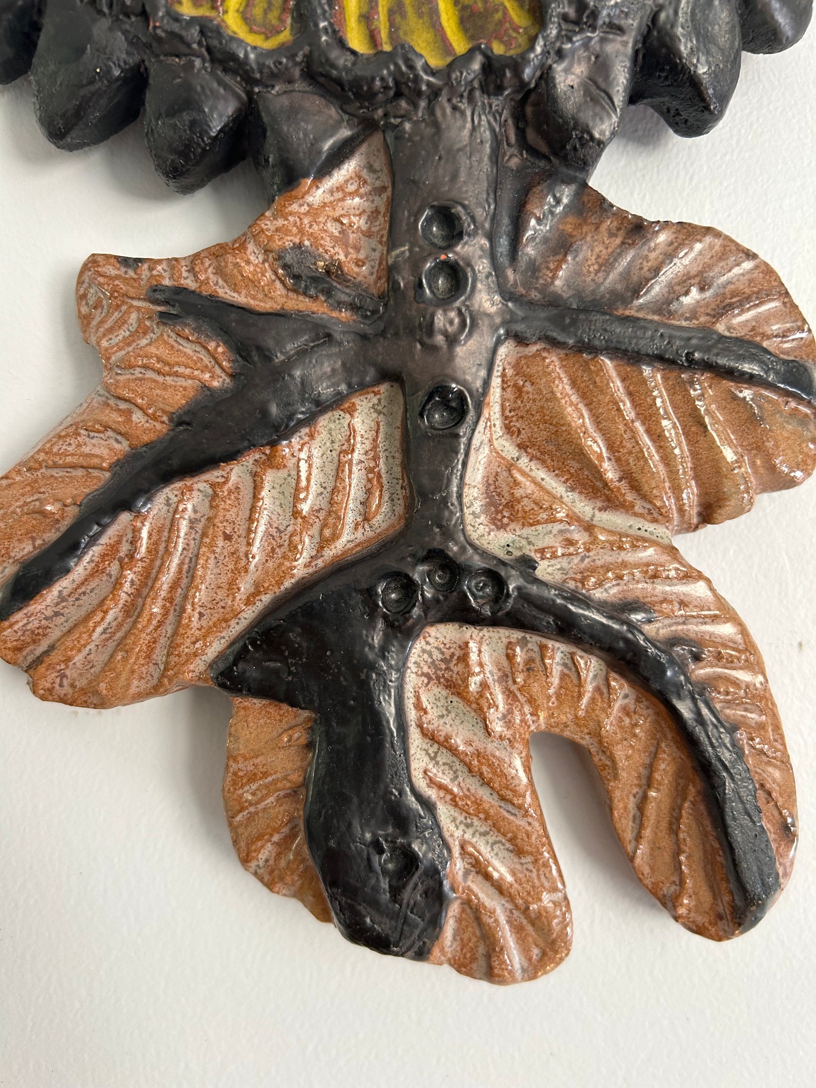 1960s Ceramic Flower Wall Art Paul Vermeire for Perignem - Etsy