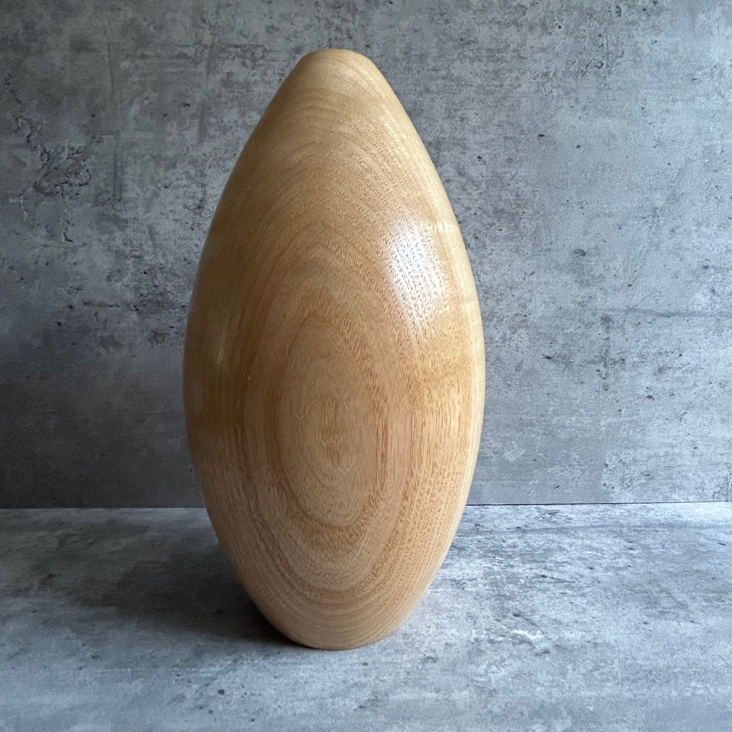 Vintage Ron Pessalano Turned Ash Vase, Handmade Wood Art Vase - Etsy