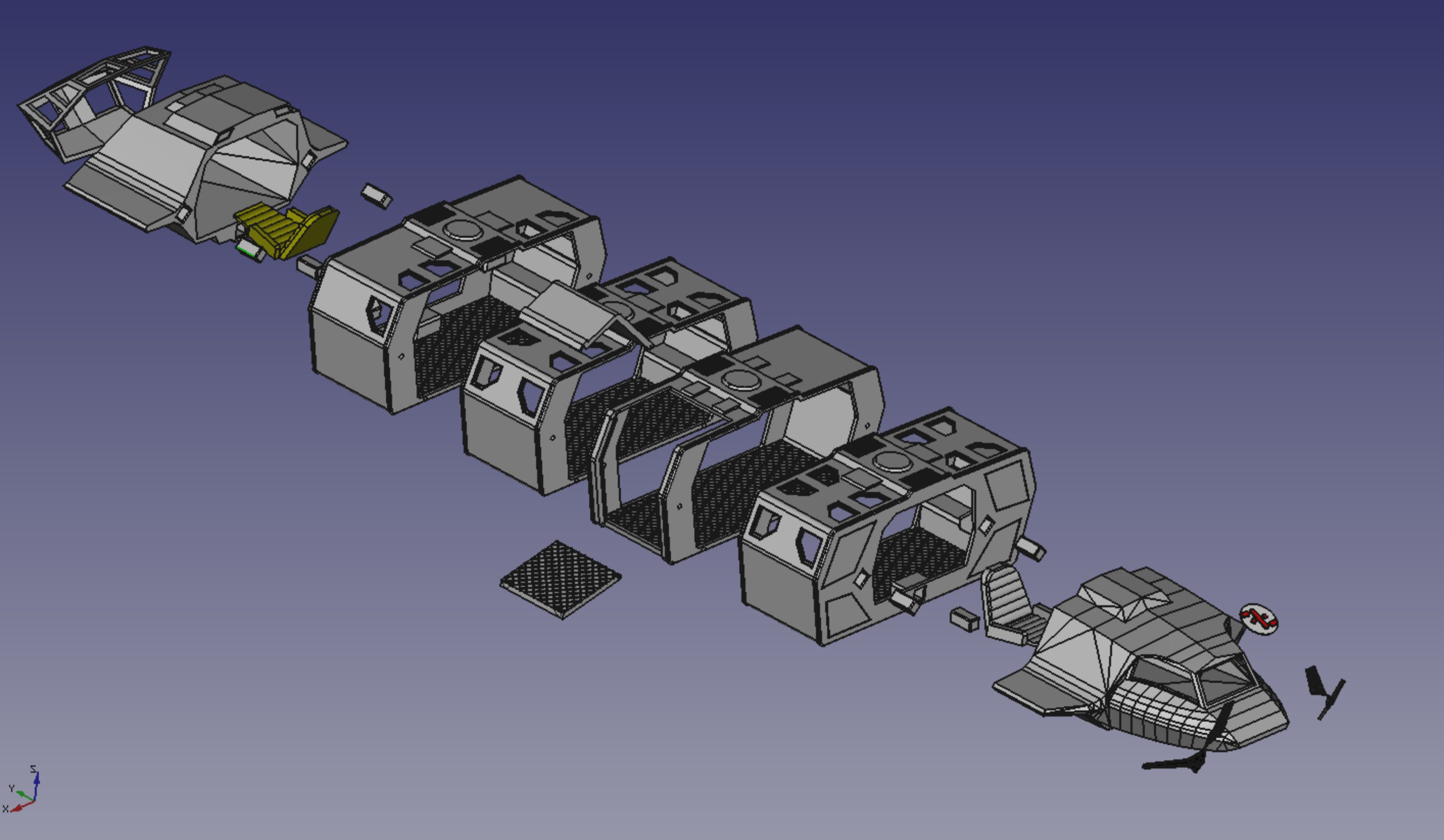 V the Visitors Shuttle 3.75 Figure Toy Ship - Etsy