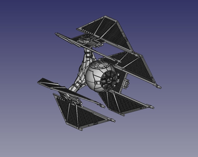 TIE Defender (3.75” Action Figure Scale) - Unassembled Kit - Etsy