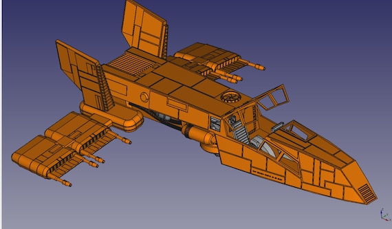 Moldy Crow HWK-290 3.75 Figure Ship Toy - Etsy