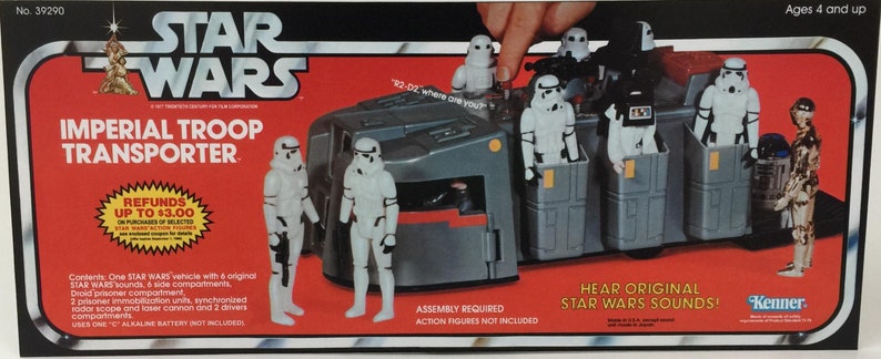 Imperial Troop Transport Star Wars Kenner Hasbro Toy Repro Parts 3d ...