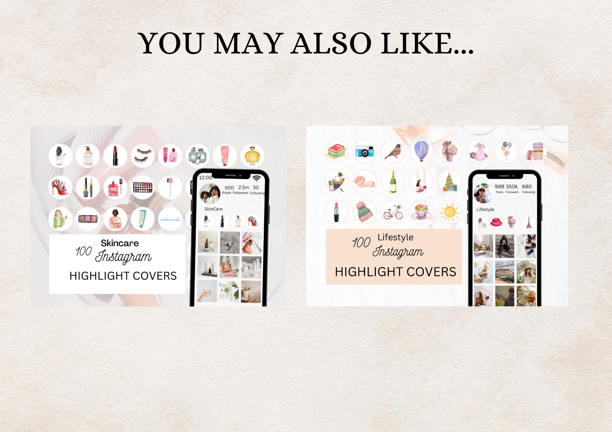 Watercolor Coffee Instagram Highlight Covers, Instagram Story Highlight ...