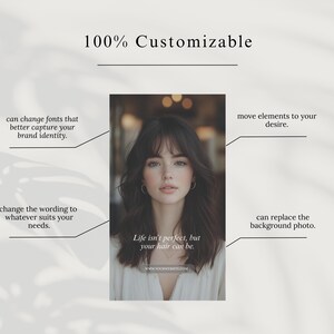 Hair Instagram Posts & Stories Templates | Hair Salon Social Media ...