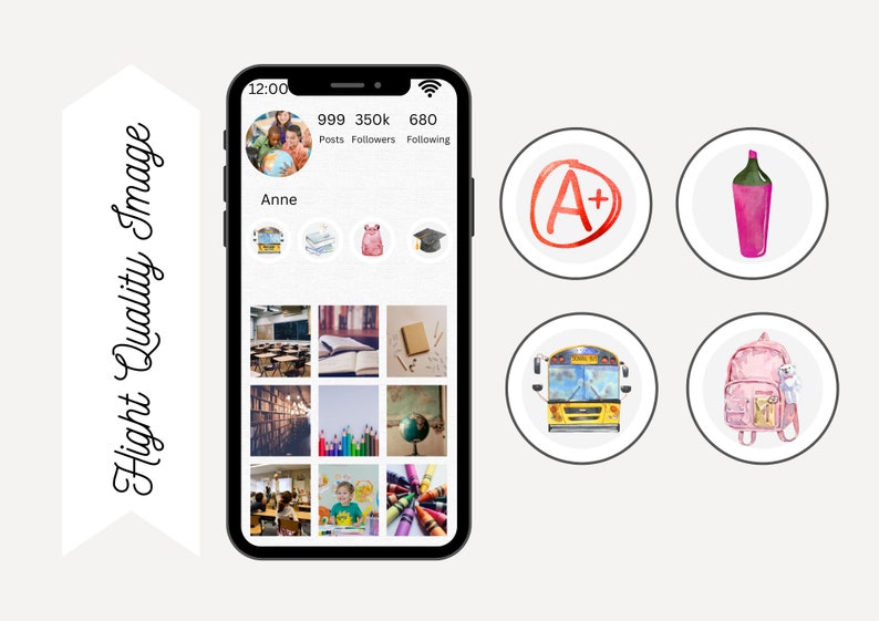 School Instagram Highlight Covers, Instagram Story Highlight Icons ...