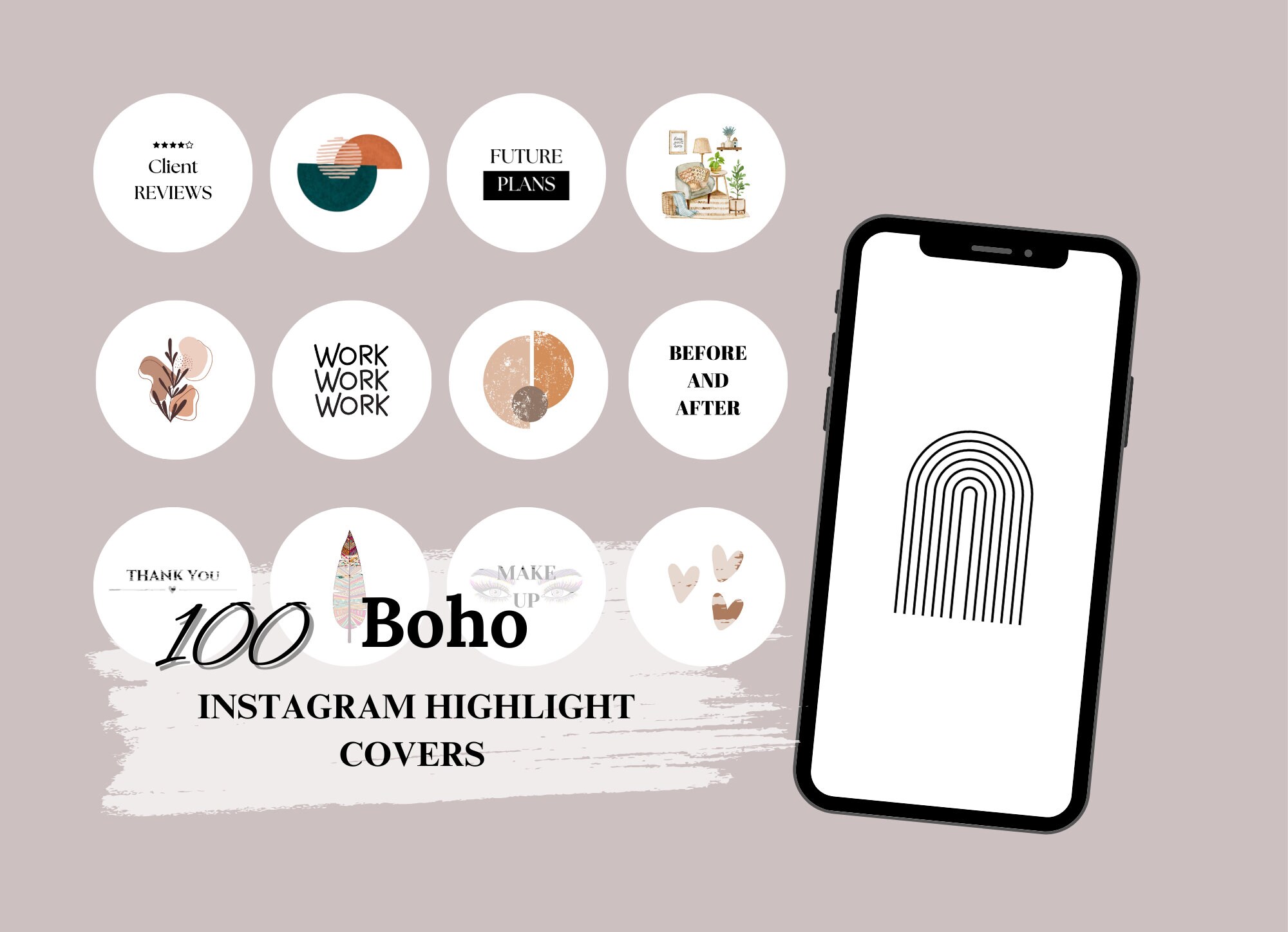 80 Aesthetic Instagram Highlight Covers | Boho Instagram Story ...