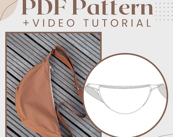 Crosstown Crescent Bag PDF Sewing Pattern - Etsy