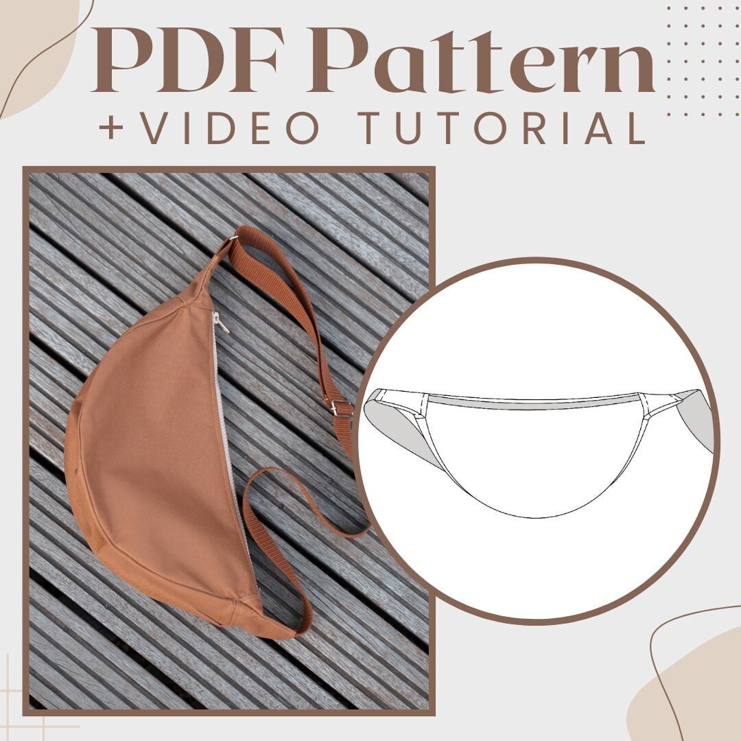 Easy Sewing Cross Body Bag PDF Pattern With Step-by-step Video - Etsy