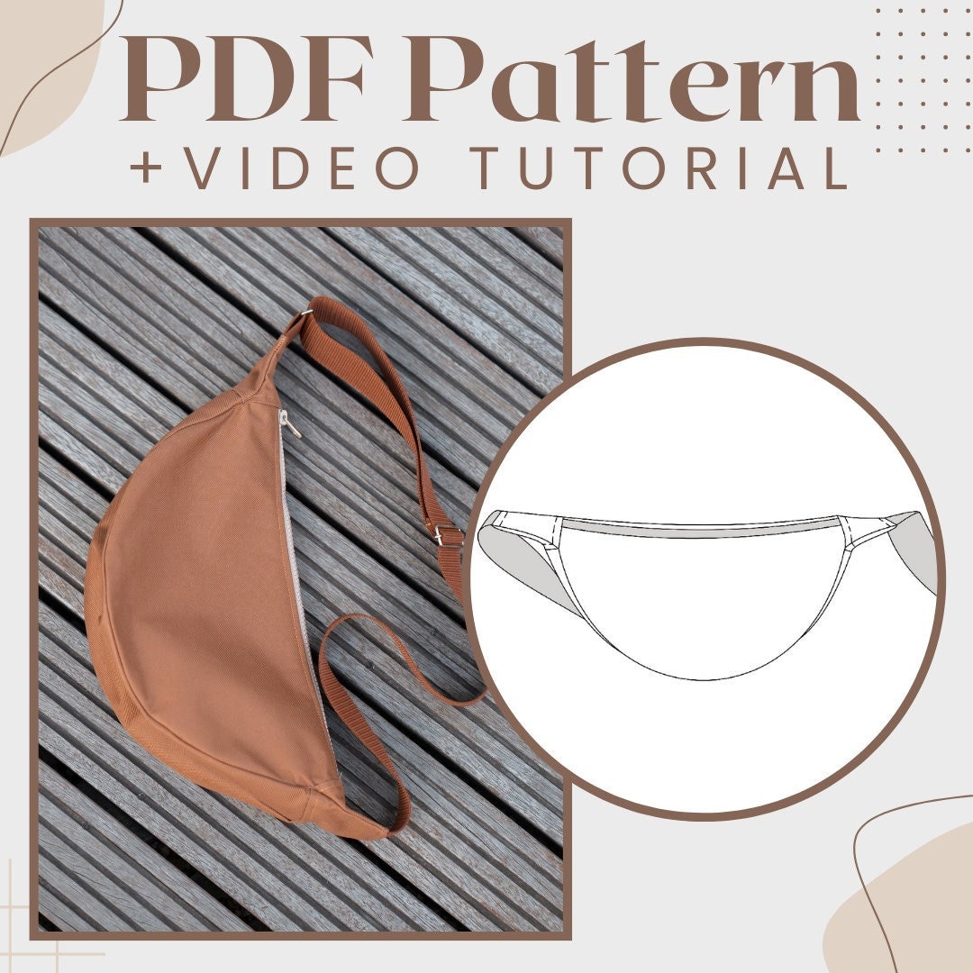 Easy Sewing Cross Body Bag PDF Pattern With Step-by-step Video - Etsy