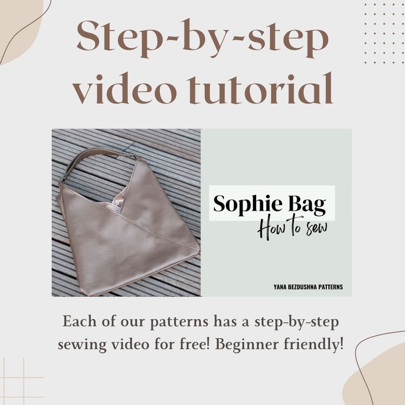 Origami Bag PDF Sewing Pattern & Tutorial. Easy Triangle Bag. Fun Quick ...