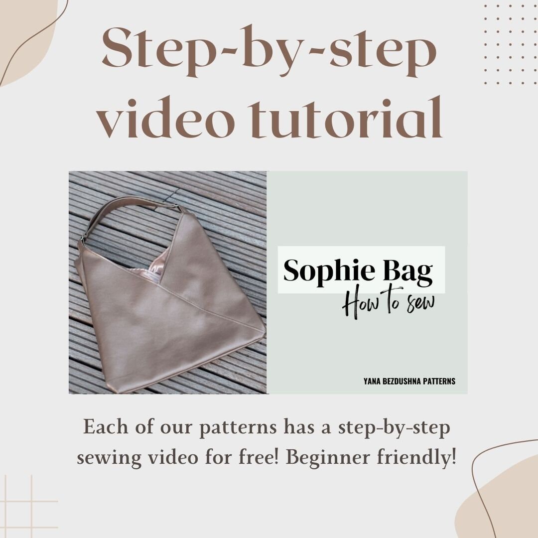 Origami Bag PDF Sewing Pattern & Tutorial. Easy Triangle Bag. Fun Quick ...