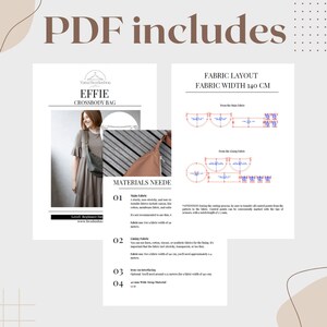 Easy Sewing Cross Body Bag PDF Pattern With Step-by-step Video - Etsy