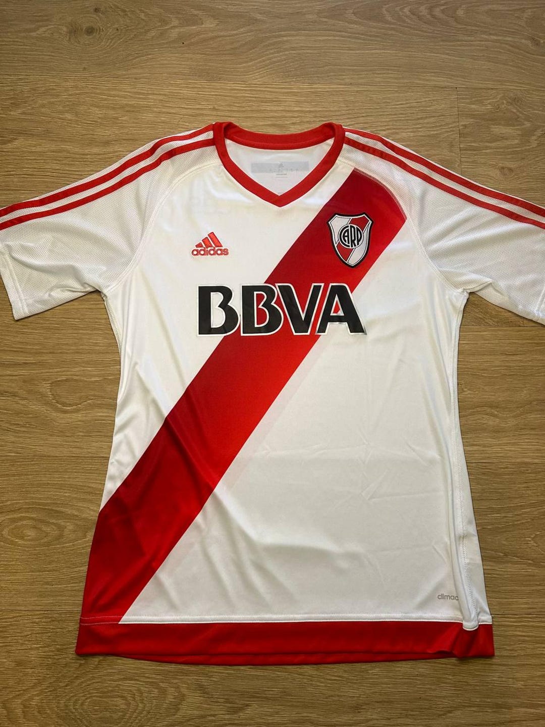 River Plate CARP Adidas BBVA Soccer Football Jersey Shirt. Size L ...