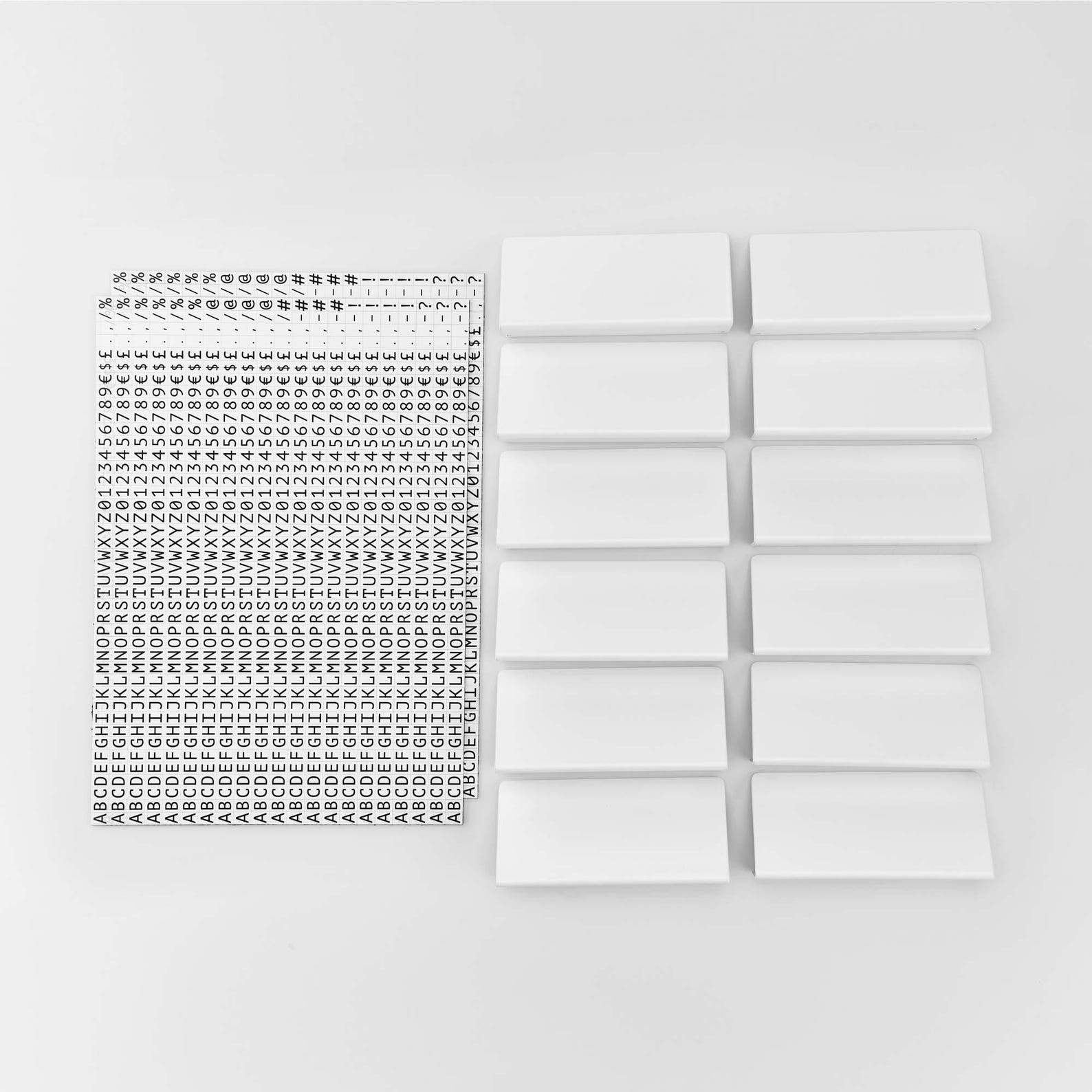 Magnetic Letter Set With Optional Metal Price Tags – Customizable Café ...