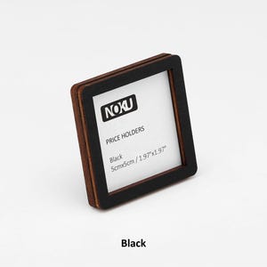 Wooden Price Tags - Square Wooden Holders for Your Price for Cafes ...