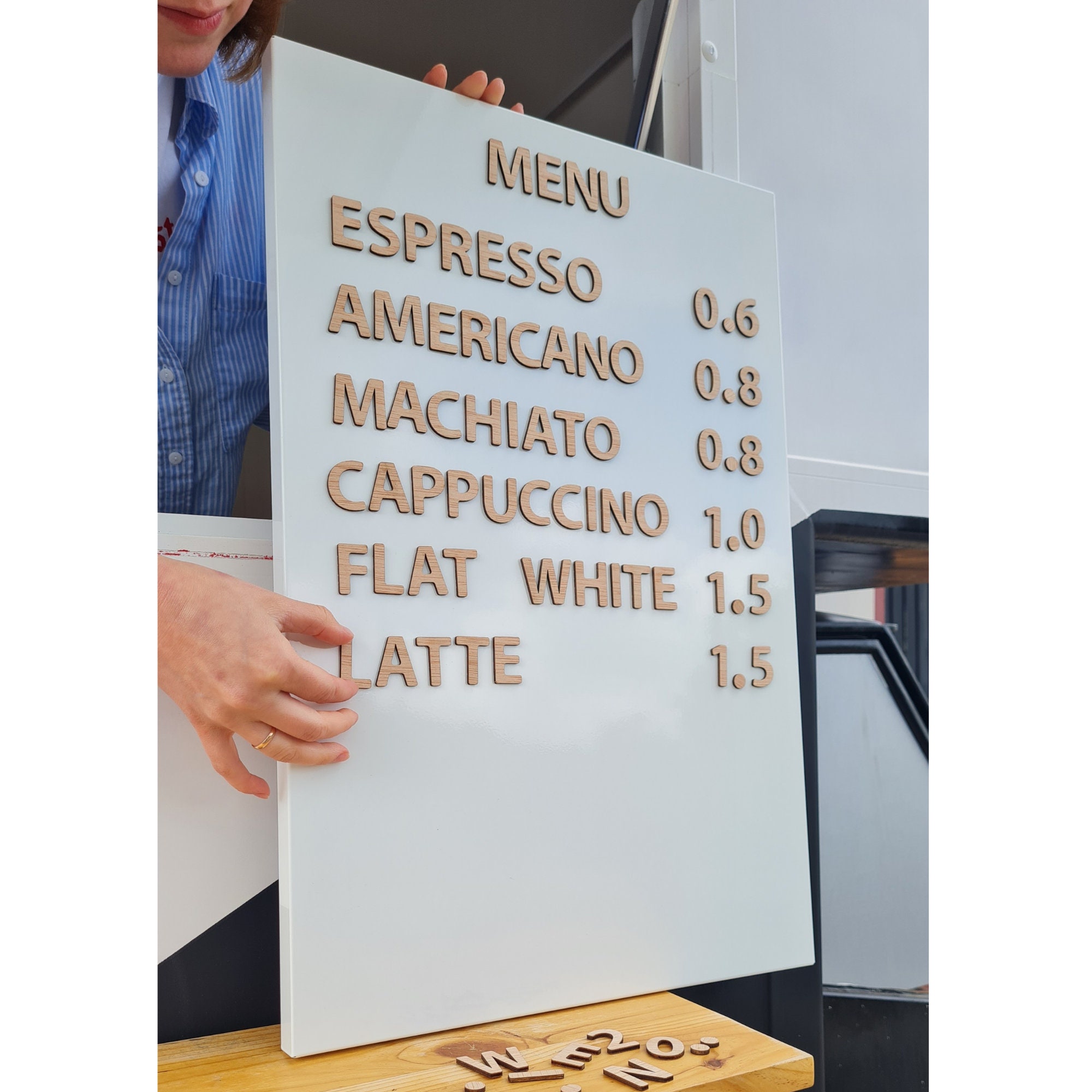 Menu Board for Coffee Shop Letter Board Bakery Menu Bar - Etsy