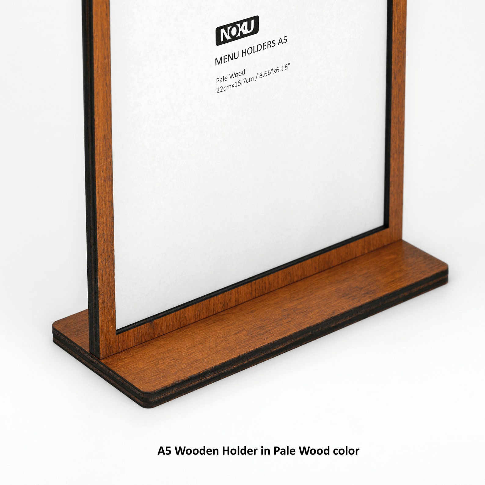 A5 Wooden Menu Holder: Tabletop Display Stand for Restaurant Cafe - Etsy