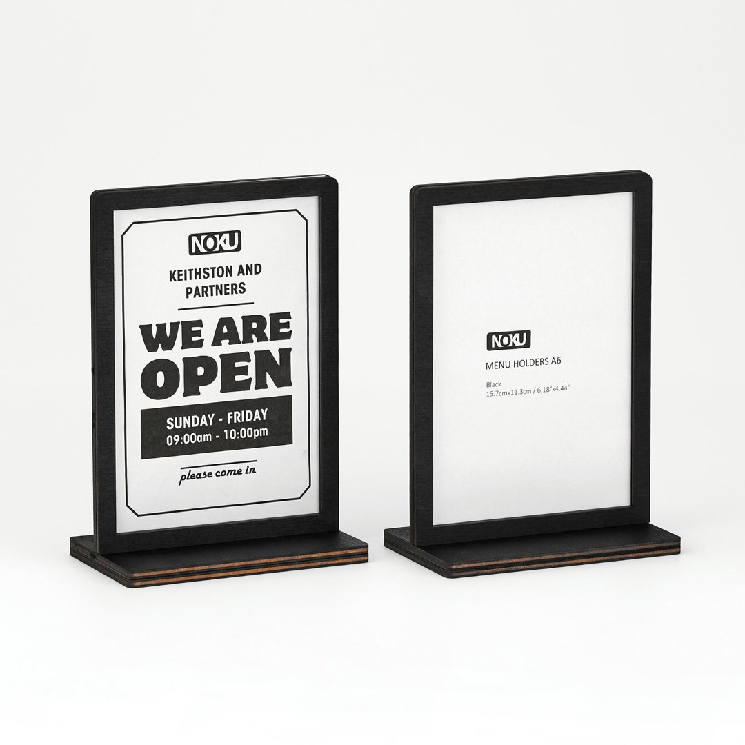 Wooden A6 Holder, Table Stand for Menu, Paper Holder Wooden A6 ...