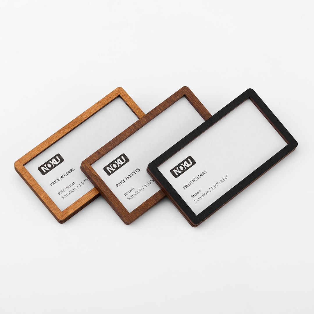 Wooden Price Tags - Wooden Holders for Your Price Information for Cafes ...
