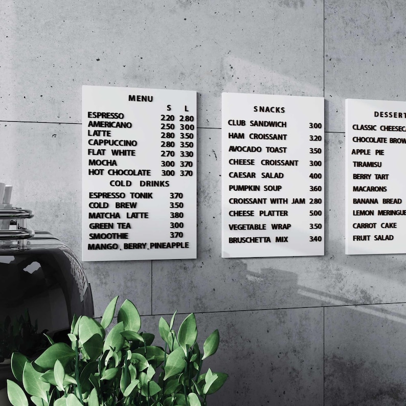 Magnetic Menu Board With Wooden Letters – A Customizable & Stylish ...