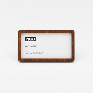 Wooden Display Stand - 12 Pcs, Price Display for Market, Store and ...