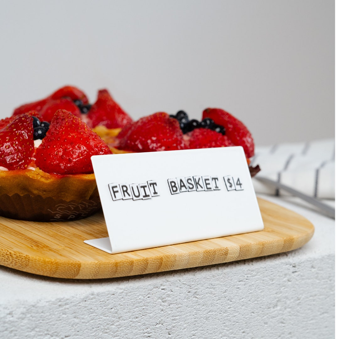 Metal Price Tags With Changeable Magnetic Letters. Unique and Luxurious ...